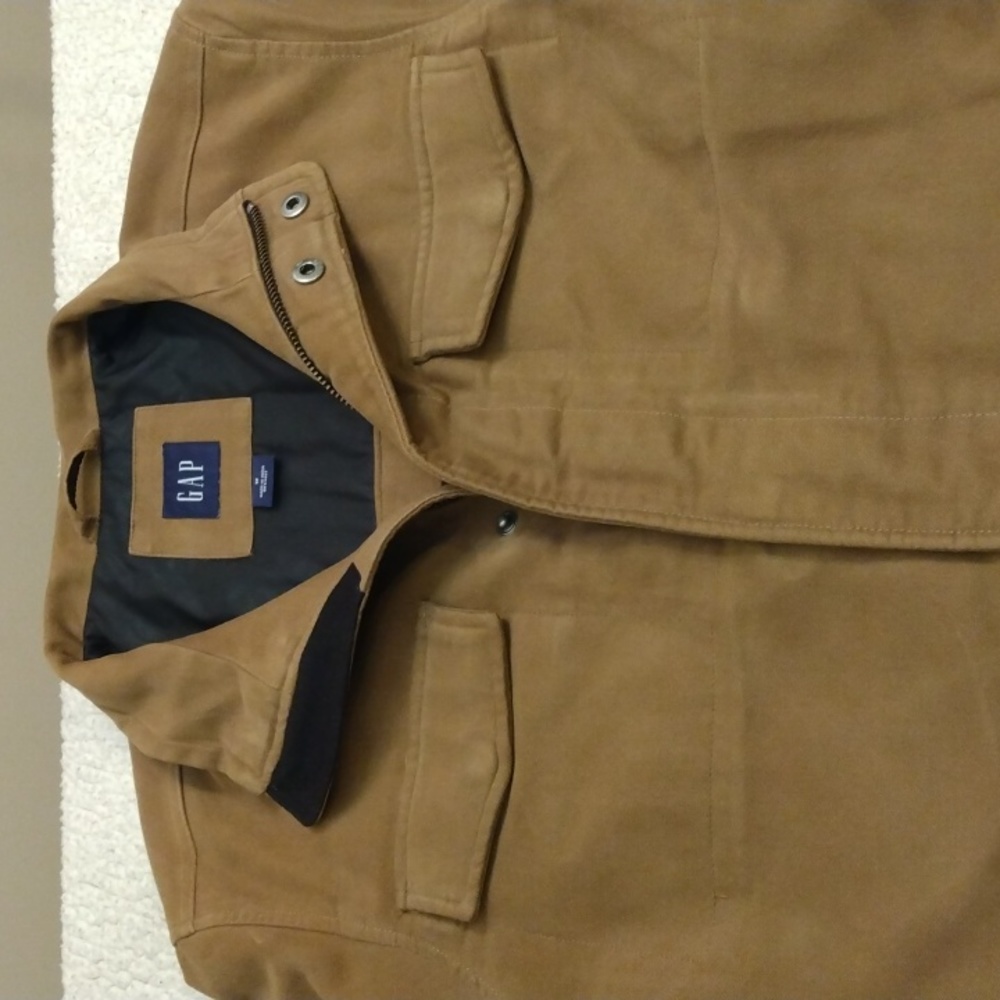 Gap Brown Cotton Field/Bomber/Car Coat (Medium) - Gem